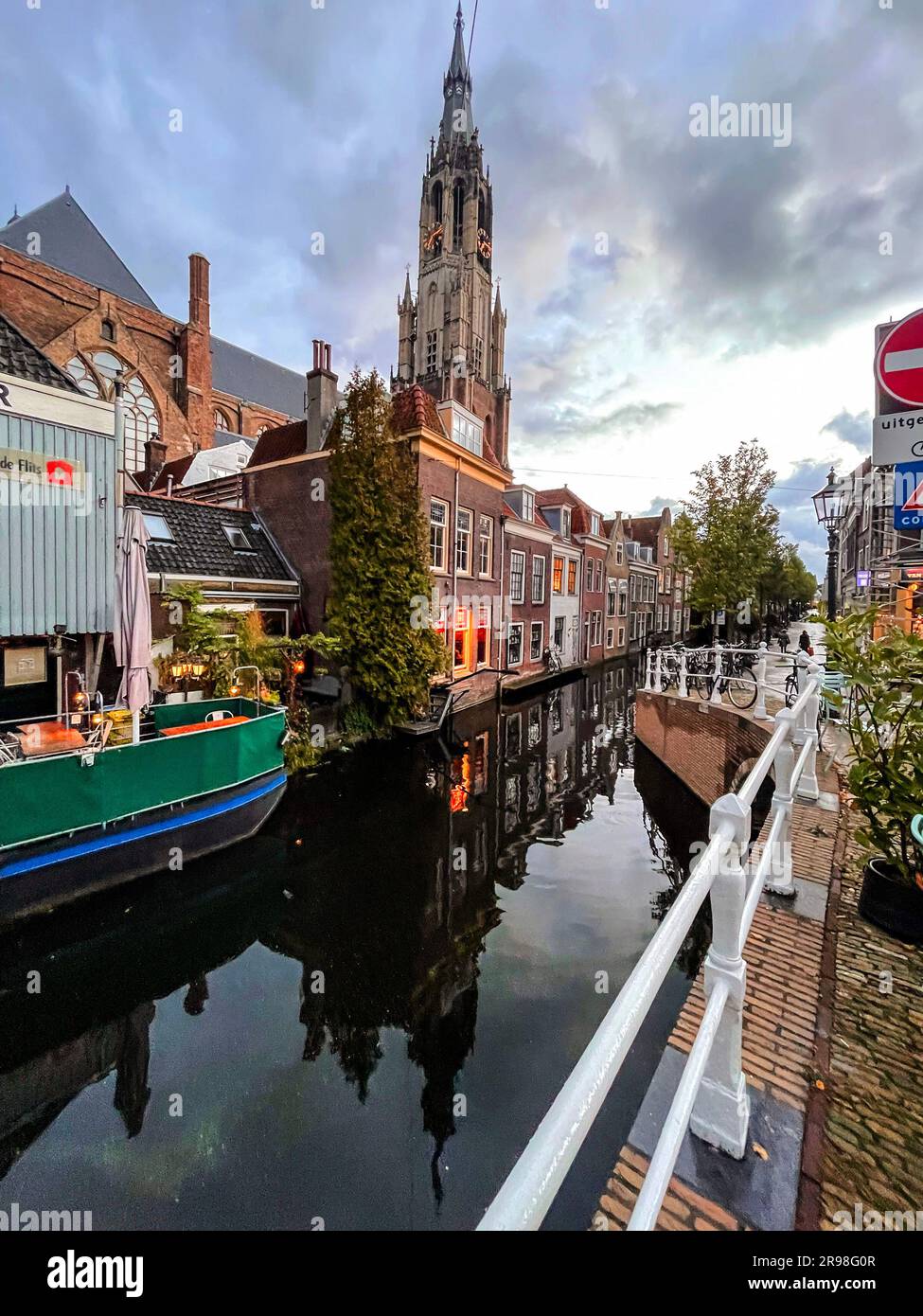 Delft, The Netherlands - October 5, 2021: Street view and a scene from ...