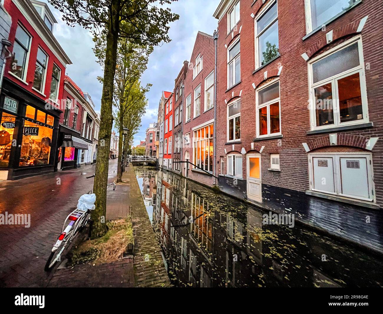 Delft, The Netherlands - October 5, 2021: Street view and a scene from ...