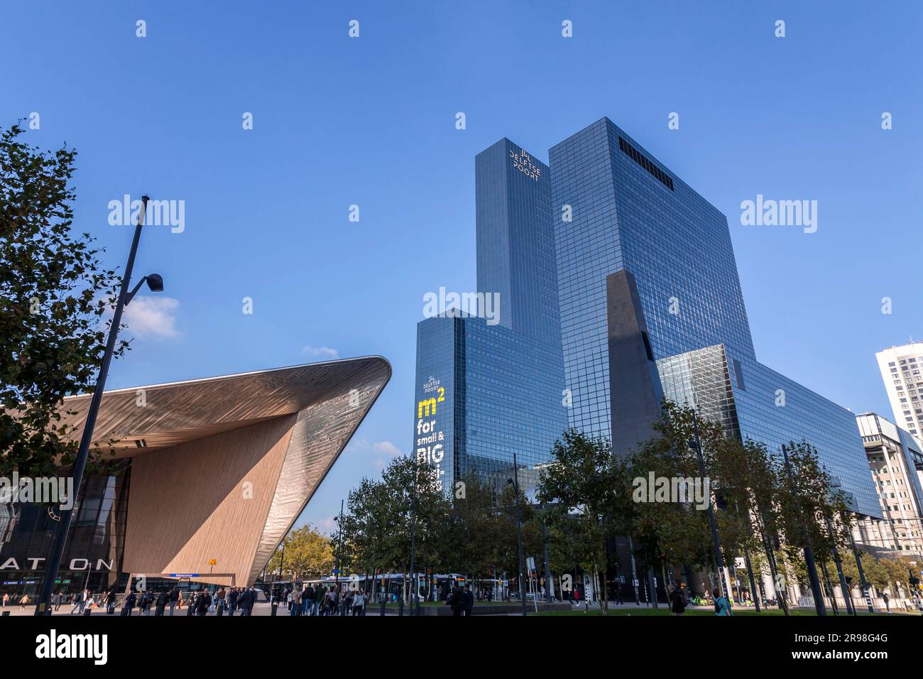 Rotterdam, Netherlands - October 8, 2021: Exterior view of the ...