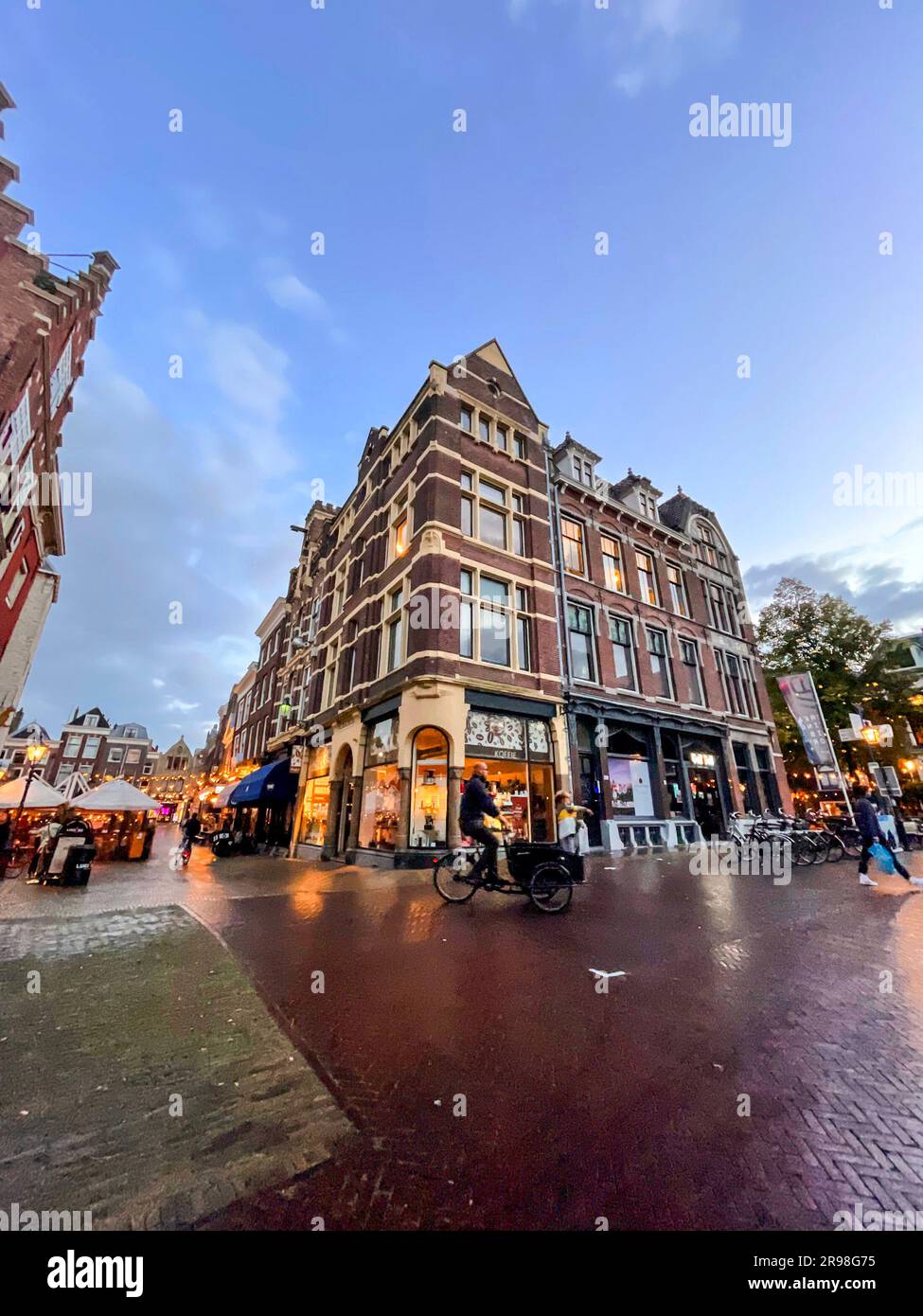 Delft, The Netherlands - October 5, 2021: Street view and city scenes ...