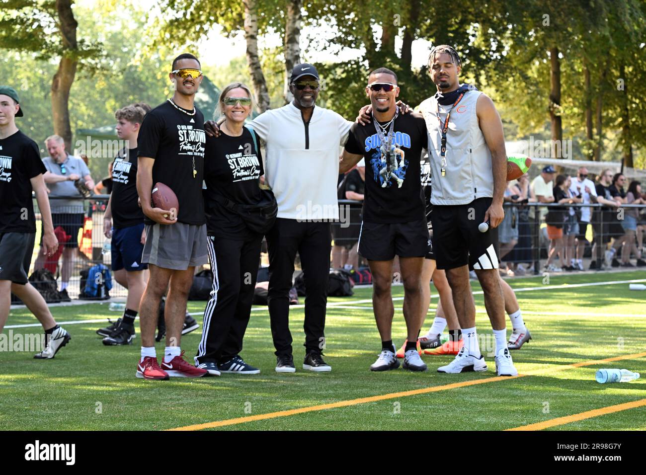 Cologne, Germany. 25th June, 2023. American Football: St. Brown Youth Football Camp. The St ...