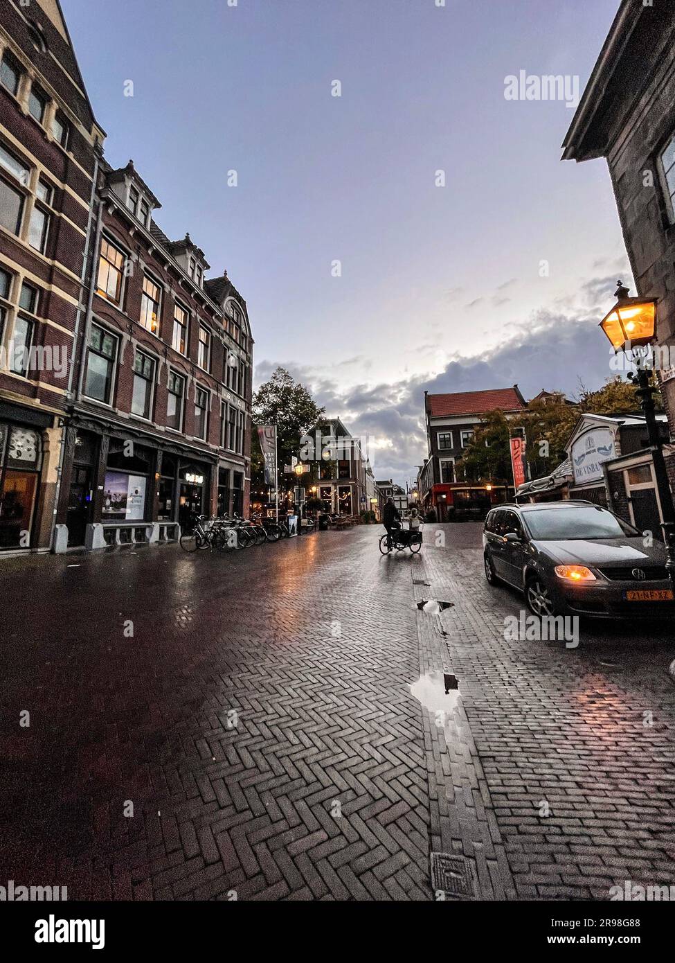 Delft, The Netherlands - October 5, 2021: Street view and city scenes ...