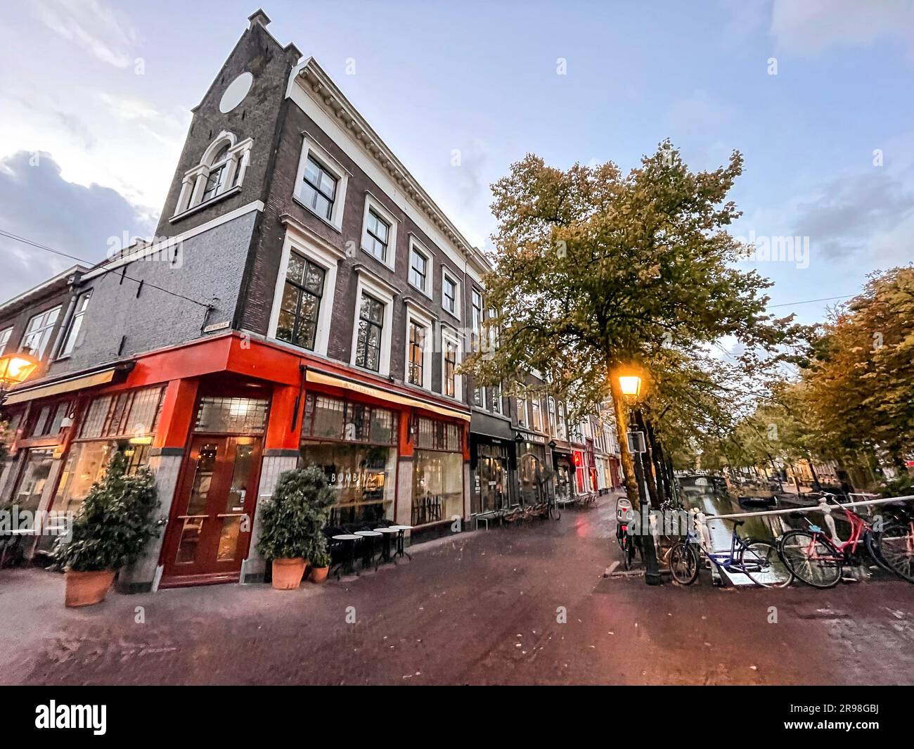 Delft, The Netherlands - October 5, 2021: Street view and a scene from ...