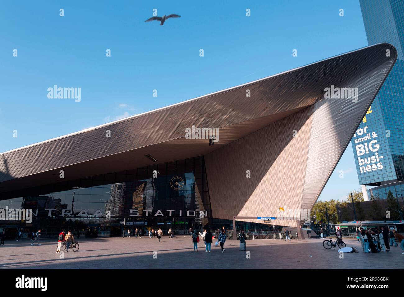 Rotterdam, Netherlands - October 8, 2021: Exterior view of the ...