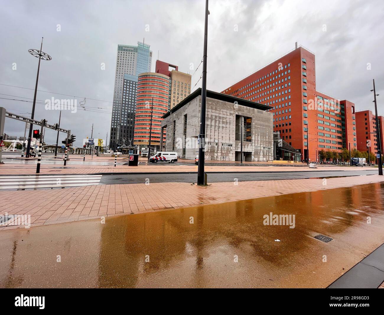 Rotterdam, the Netherlands - October 6, 2021: Street view and modern ...