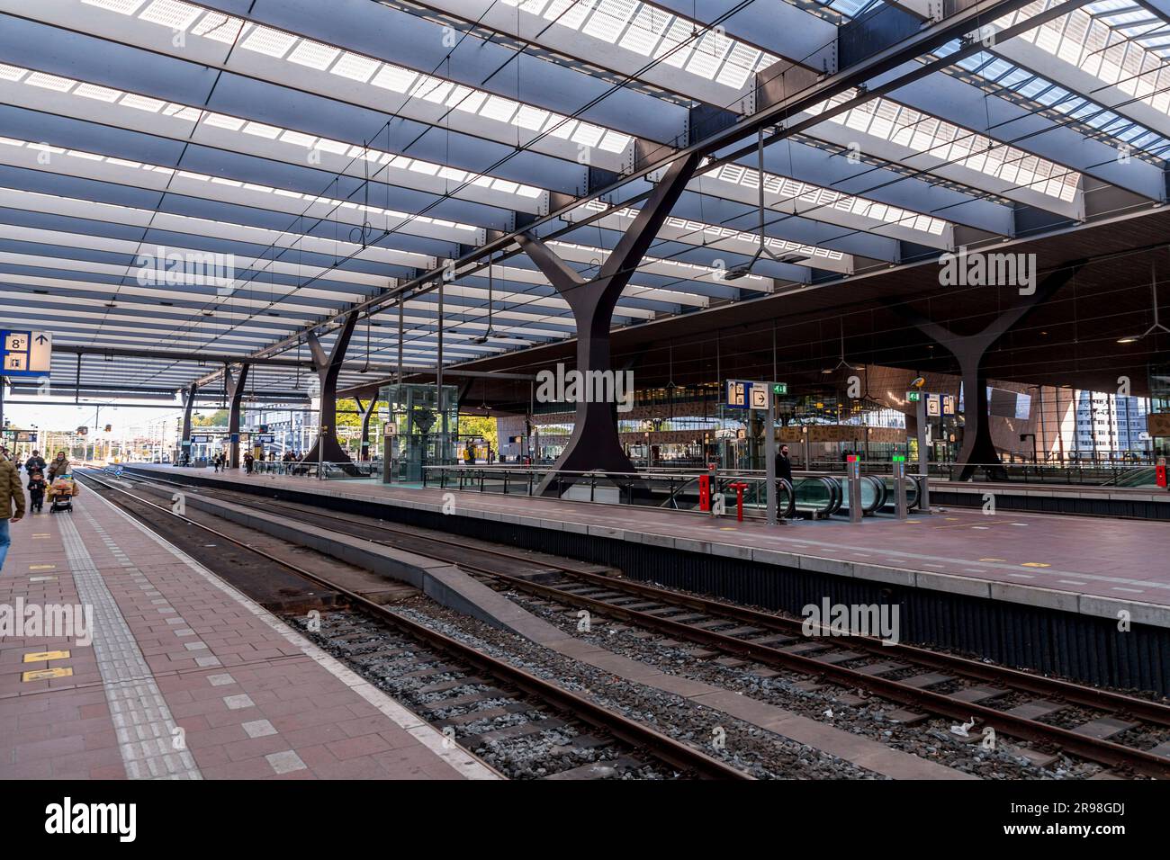 Rotterdam, NL - October 8, 2021: Interior view of the Rotterdam Central ...