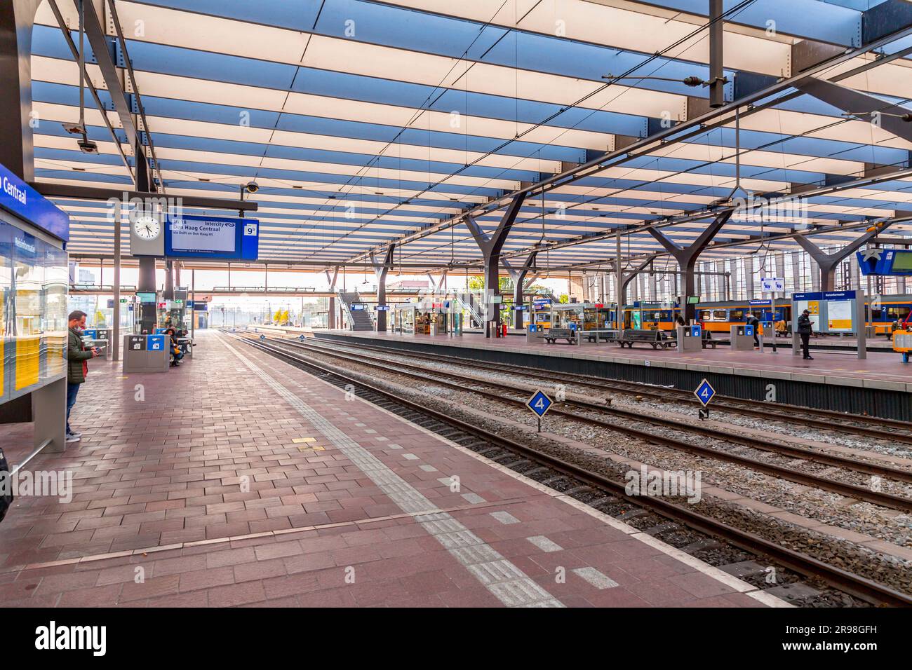 Rotterdam, NL - October 8, 2021: Interior view of the Rotterdam Central ...