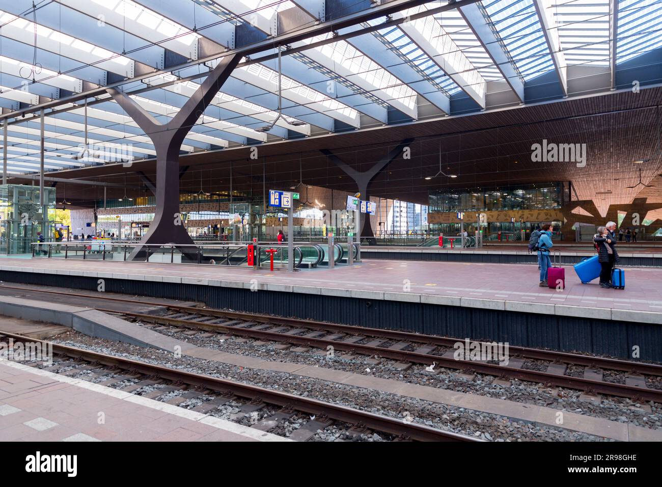 Rotterdam, NL - October 9, 2021: Interior view of the Rotterdam Central ...