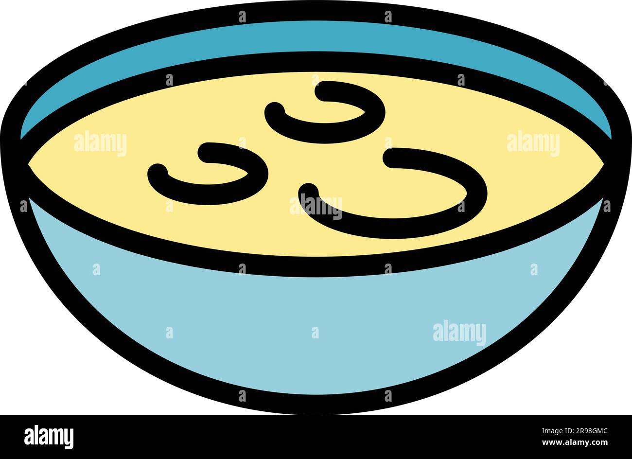German soup icon outline vector. Dish food. Dinner cheese soup color ...