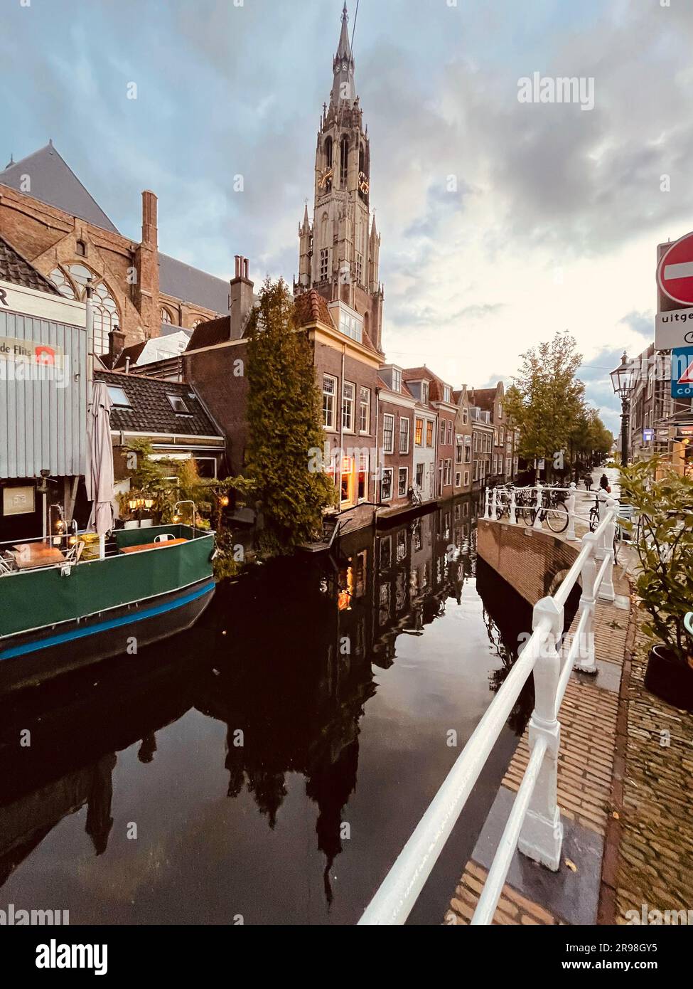 Delft, The Netherlands - October 5, 2021: Street view and a scene from ...