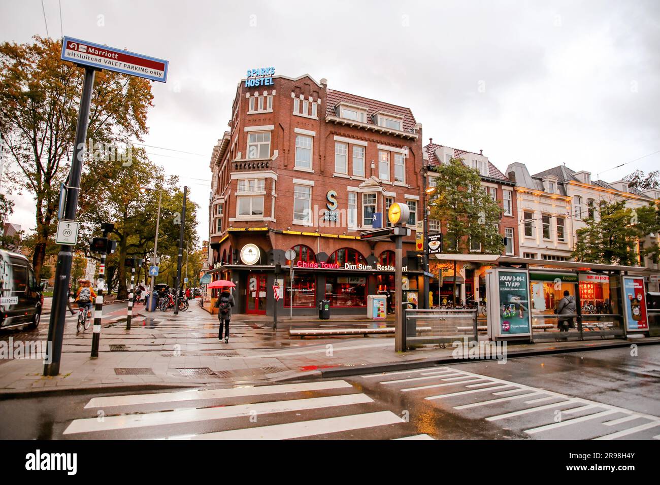 Rotterdam, NL - October 6, 2021: Street view and generic architecture ...