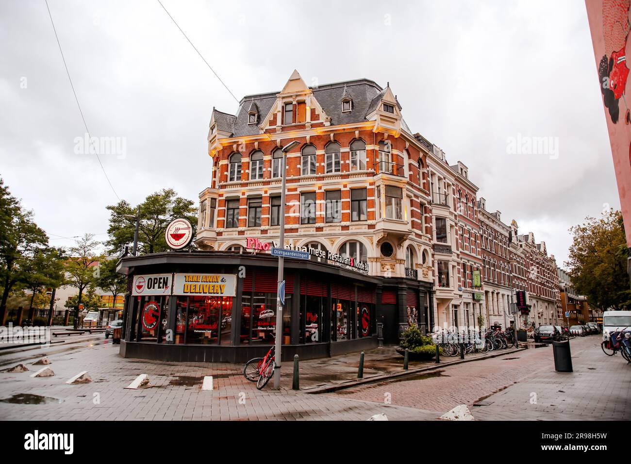 Rotterdam, NL - October 6, 2021: Street view and generic architecture ...