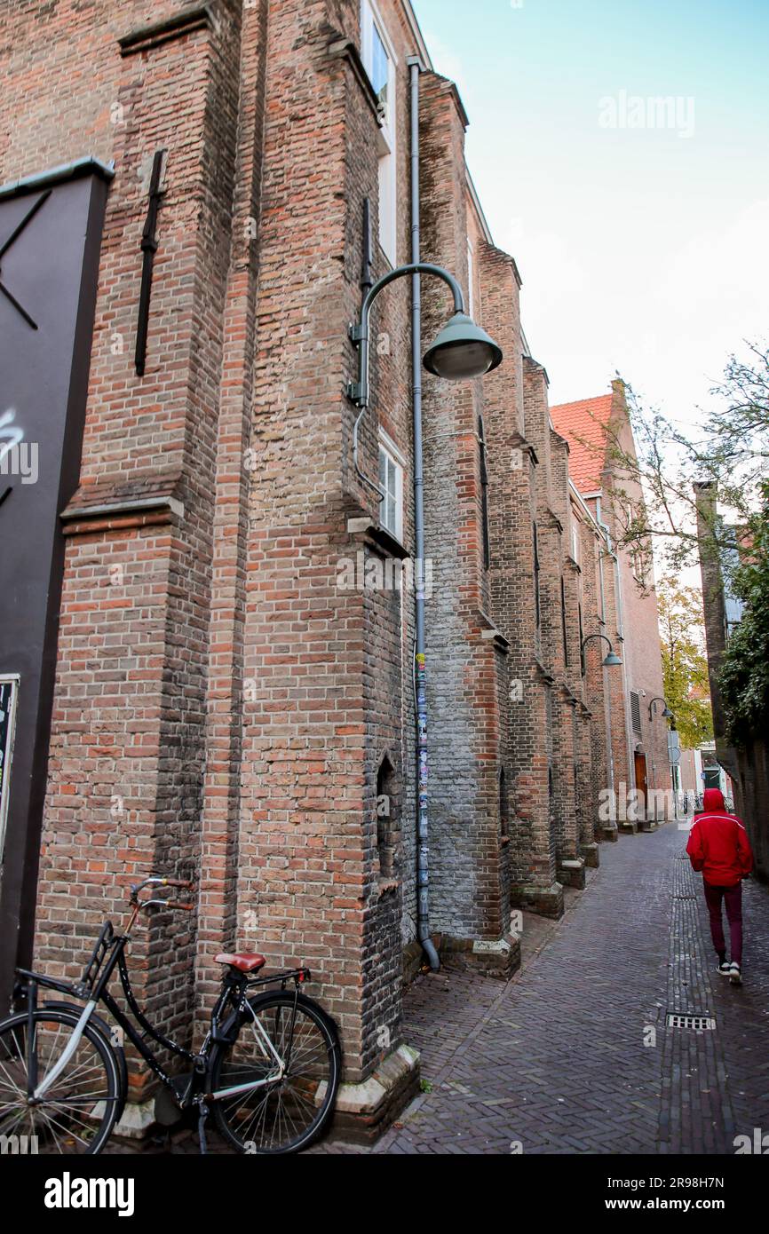 Delft, The Netherlands - Octorber 5, 2021: Street view and city scenes ...