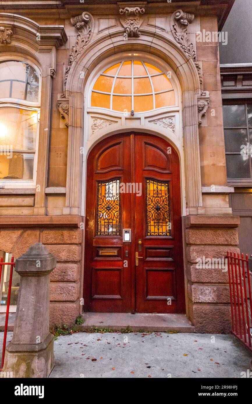 Old and beautiful ornate door, classic architectural detail Stock Photo ...