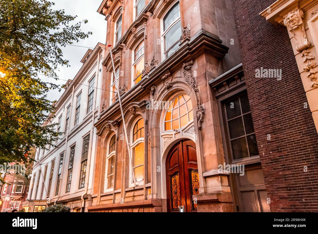 Street view and generic architecture in The Hague, Den Haag in Dutch ...