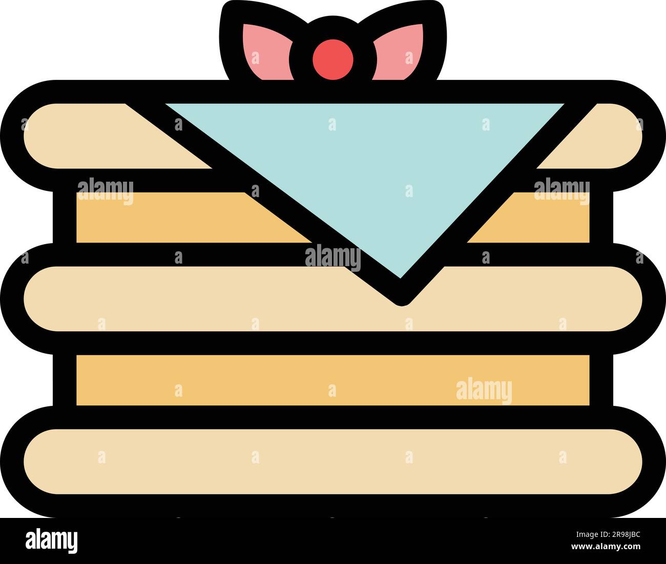 Recipe lasagna icon outline vector. Lasagne pasta. Italian food color ...