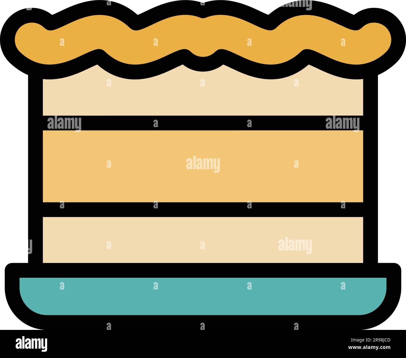 Penne lasagna icon outline vector. Lasagne pasta. Italian food color ...