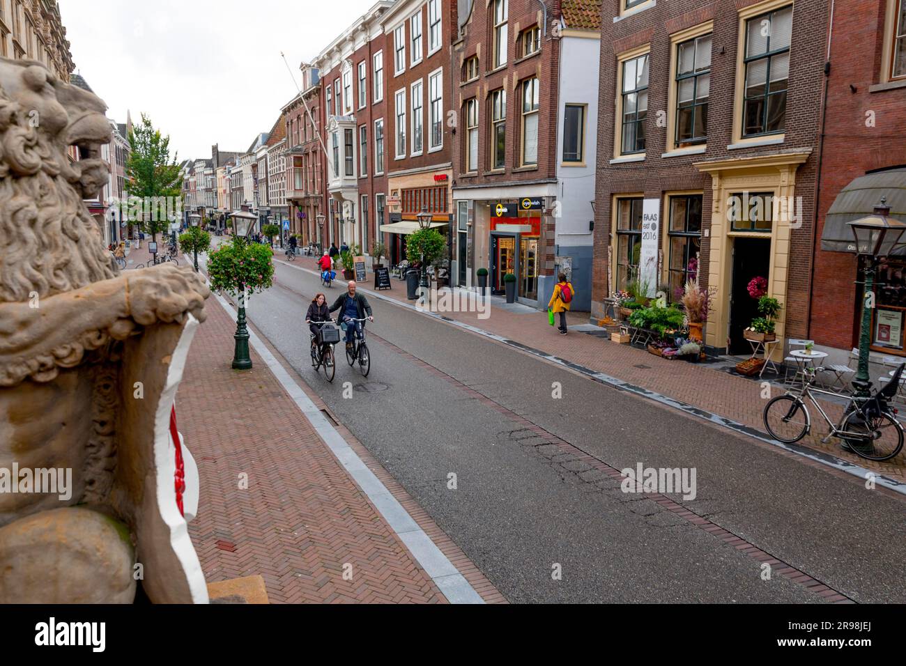 Leiden, Netherlands - October 7, 2021: Street view and generic ...