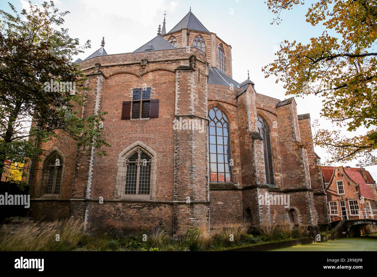 Street view and city scenes in Delft, a beautiful small city in the ...