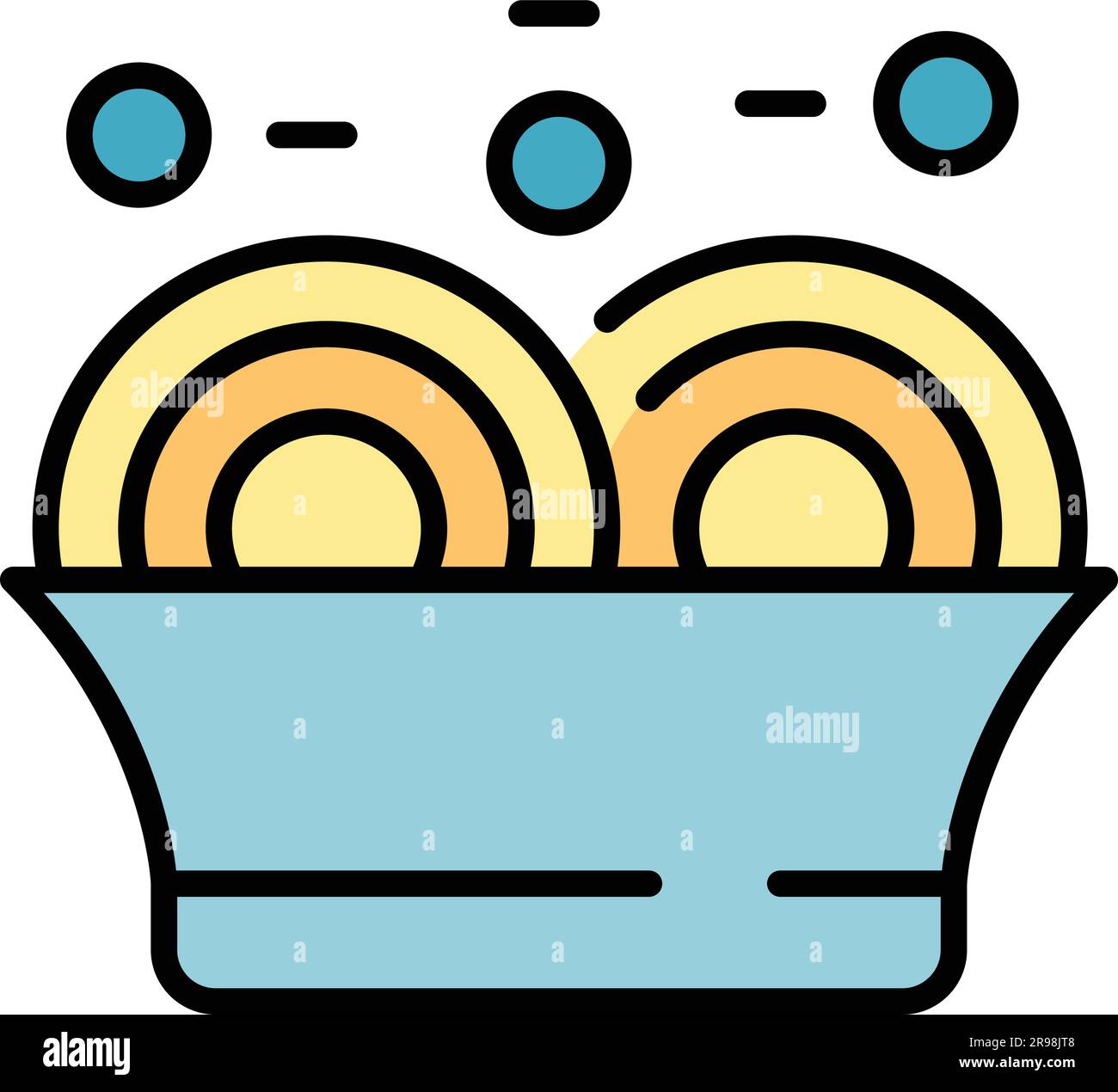 Italian food icon outline vector. Pasta menu. Italy restaurant color ...