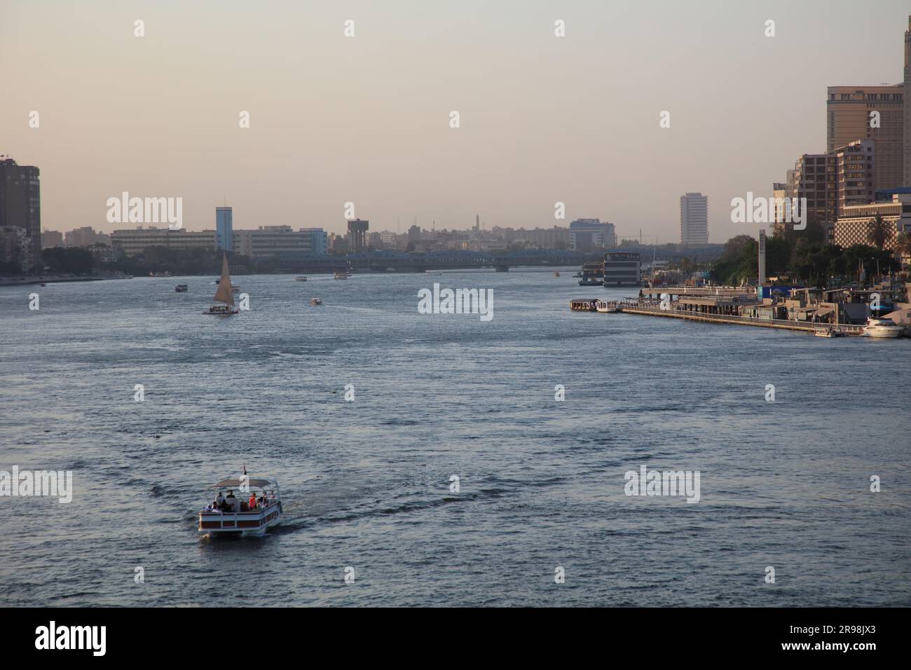 The Nile and Imbaba bridge Stock Photo - Alamy