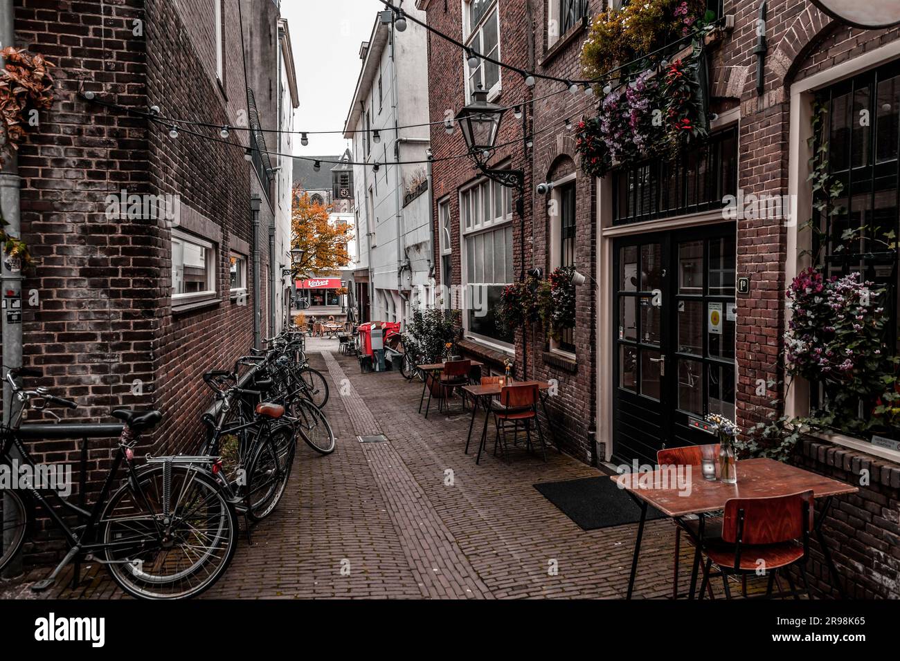 Leiden, Netherlands - October 7, 2021: Street view and generic ...