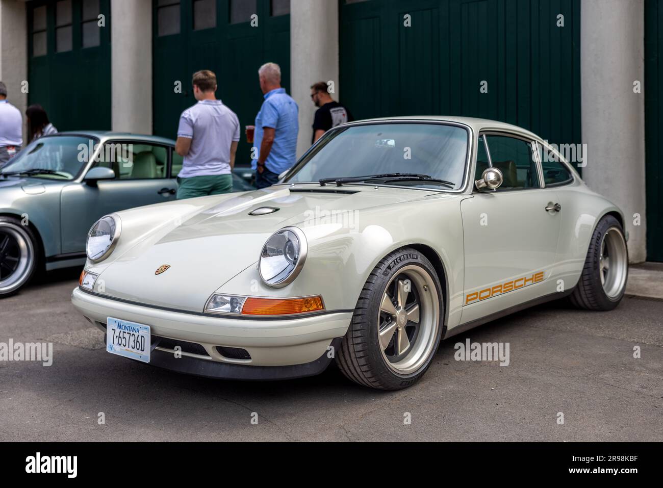 Singer Porsche 911, on display at the Bicester Flywheel held at the ...