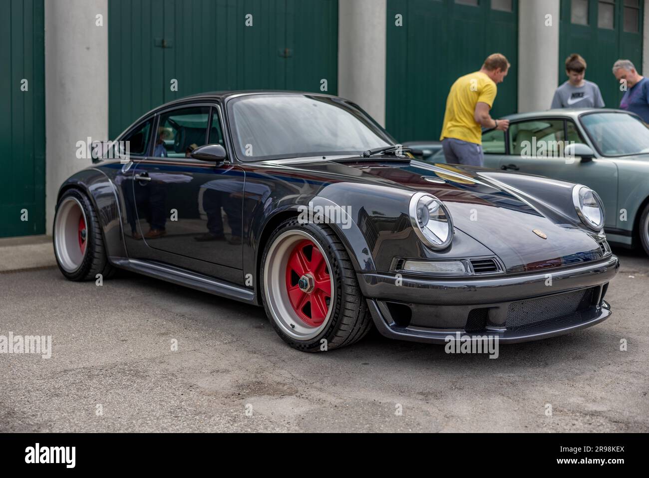 Singer Porsche 911, on display at the Bicester Flywheel held at the ...