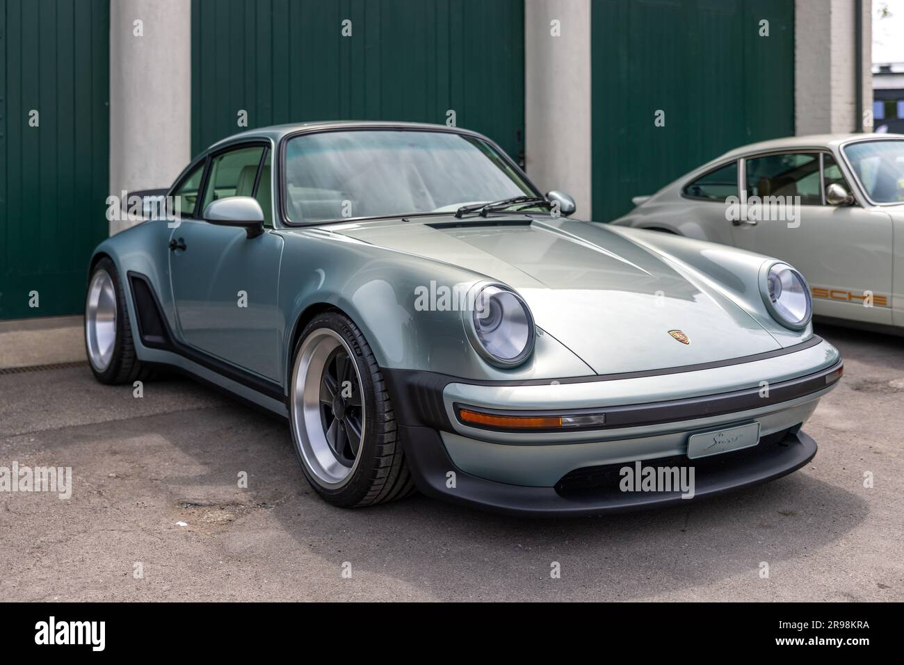 Singer Porsche 911 Turbo, on display at the Bicester Flywheel held at ...
