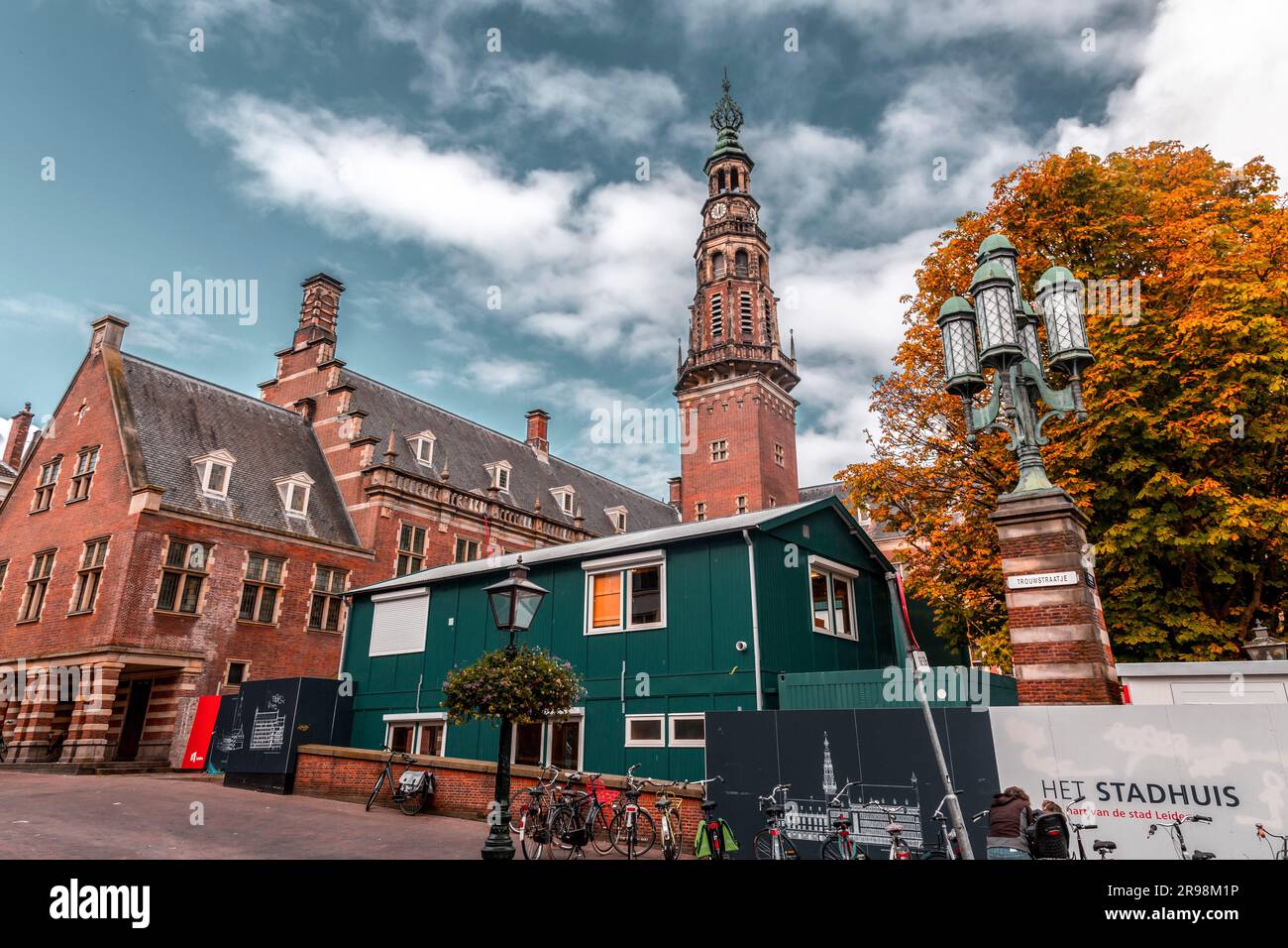 Leiden, Netherlands - October 7, 2021: Front view of Leiden City Hall ...