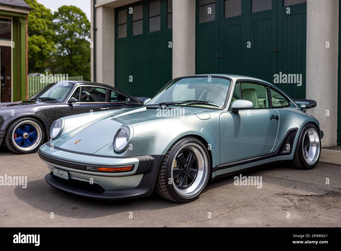 Singer Porsche 911 Turbo, on display at the Bicester Flywheel held at ...