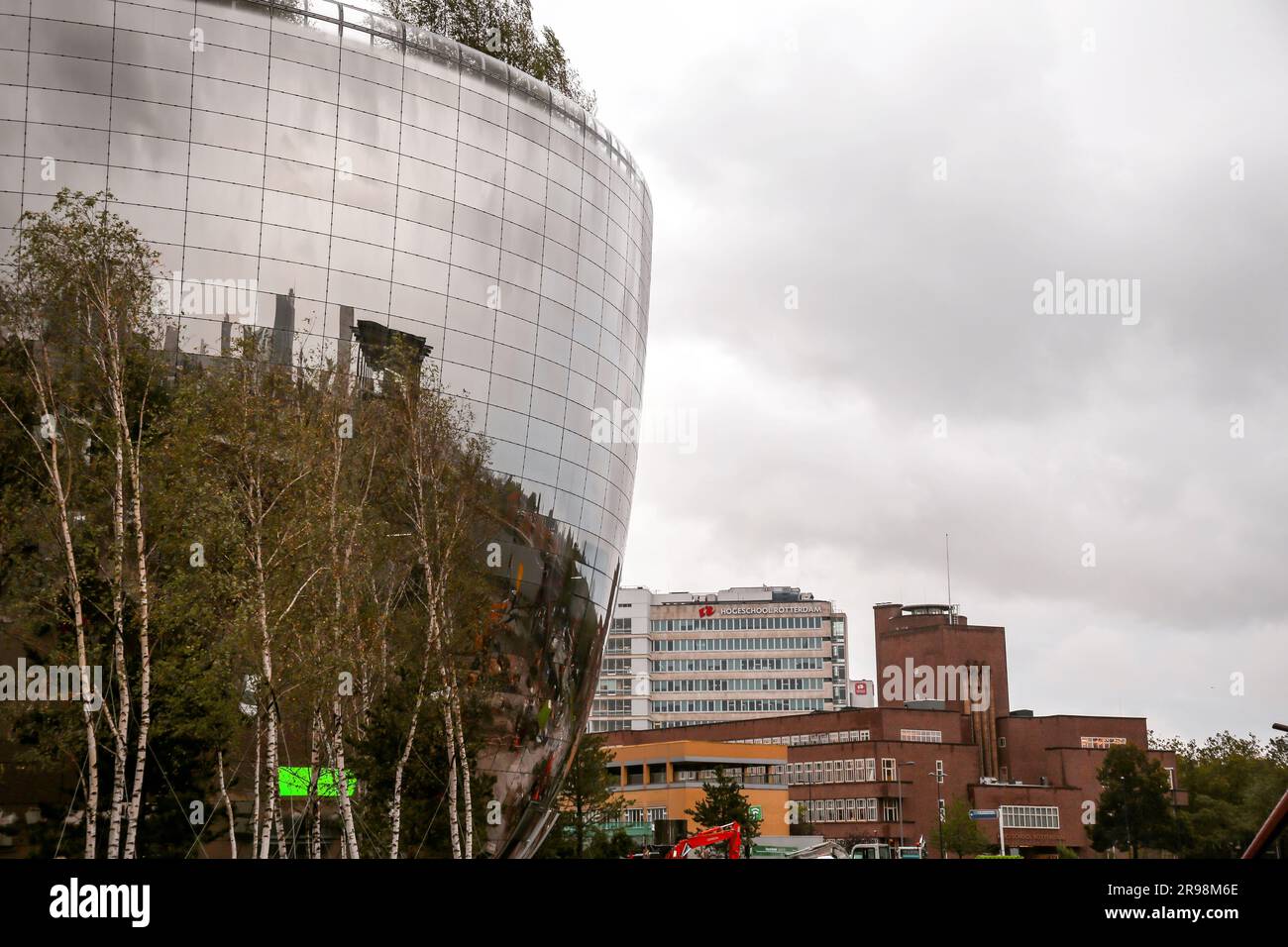 Rotterdam, Netherlands - October 6, 2021: The mirror facade of Depot ...