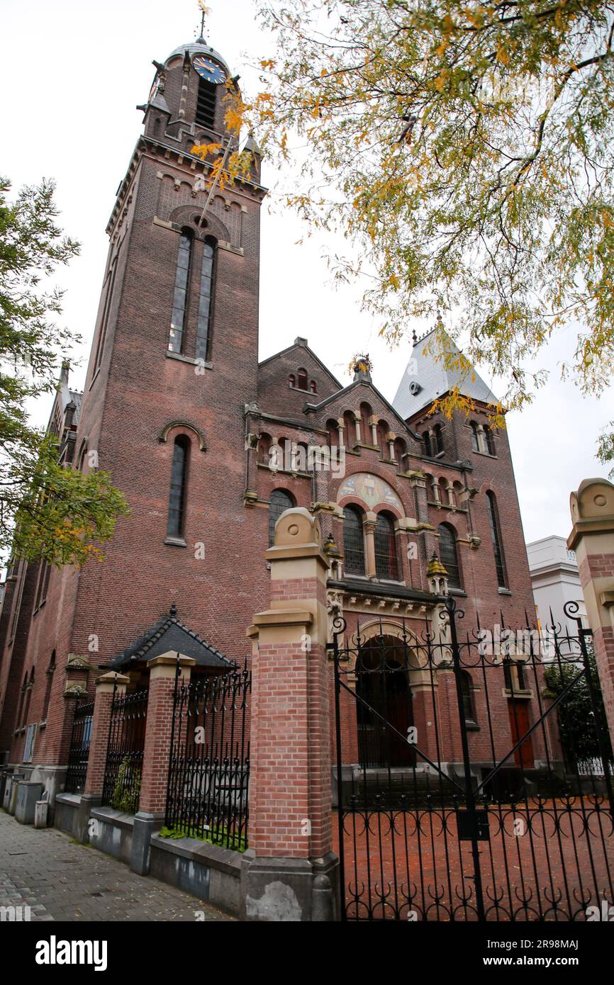 The Arminius or Remonstrant church in Rotterdam. Built between 1895 and ...