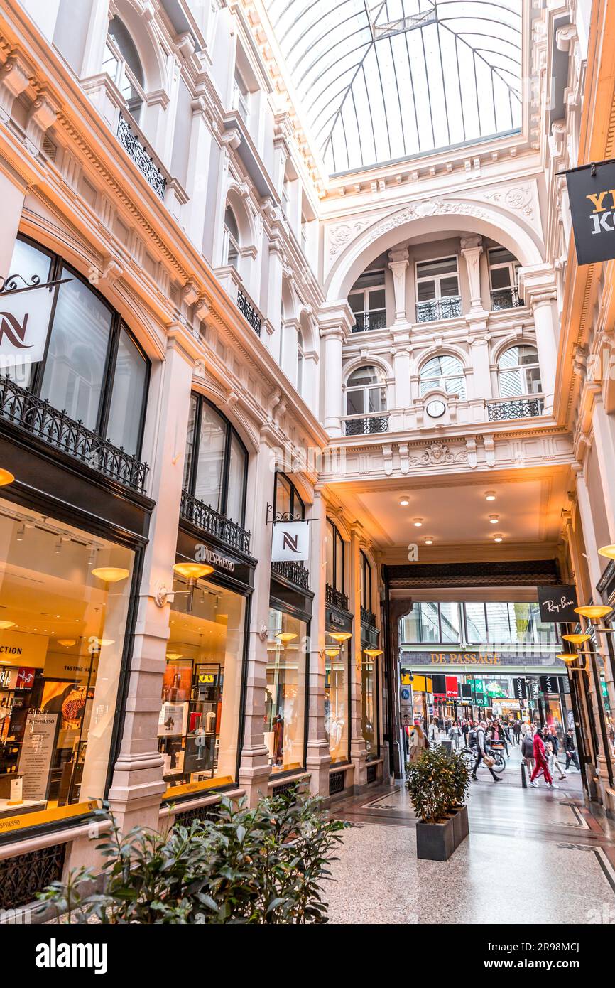 The Hague, Netherlands - October 7, 2021: Interior view from De Passage ...