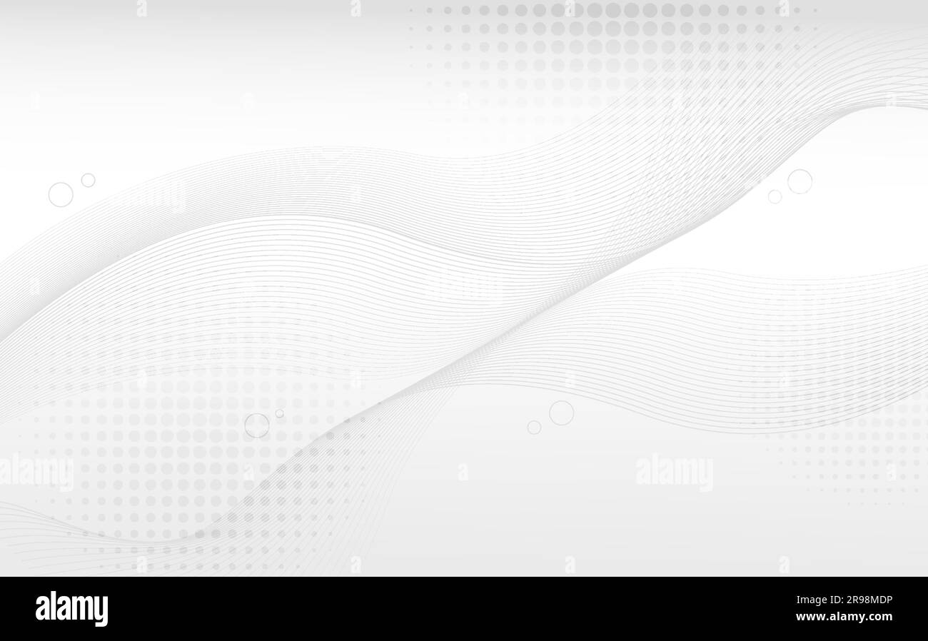 Abstract Line Pattern Stripe Wavy Decorative Artwork With Geometric And Halftone Decoration