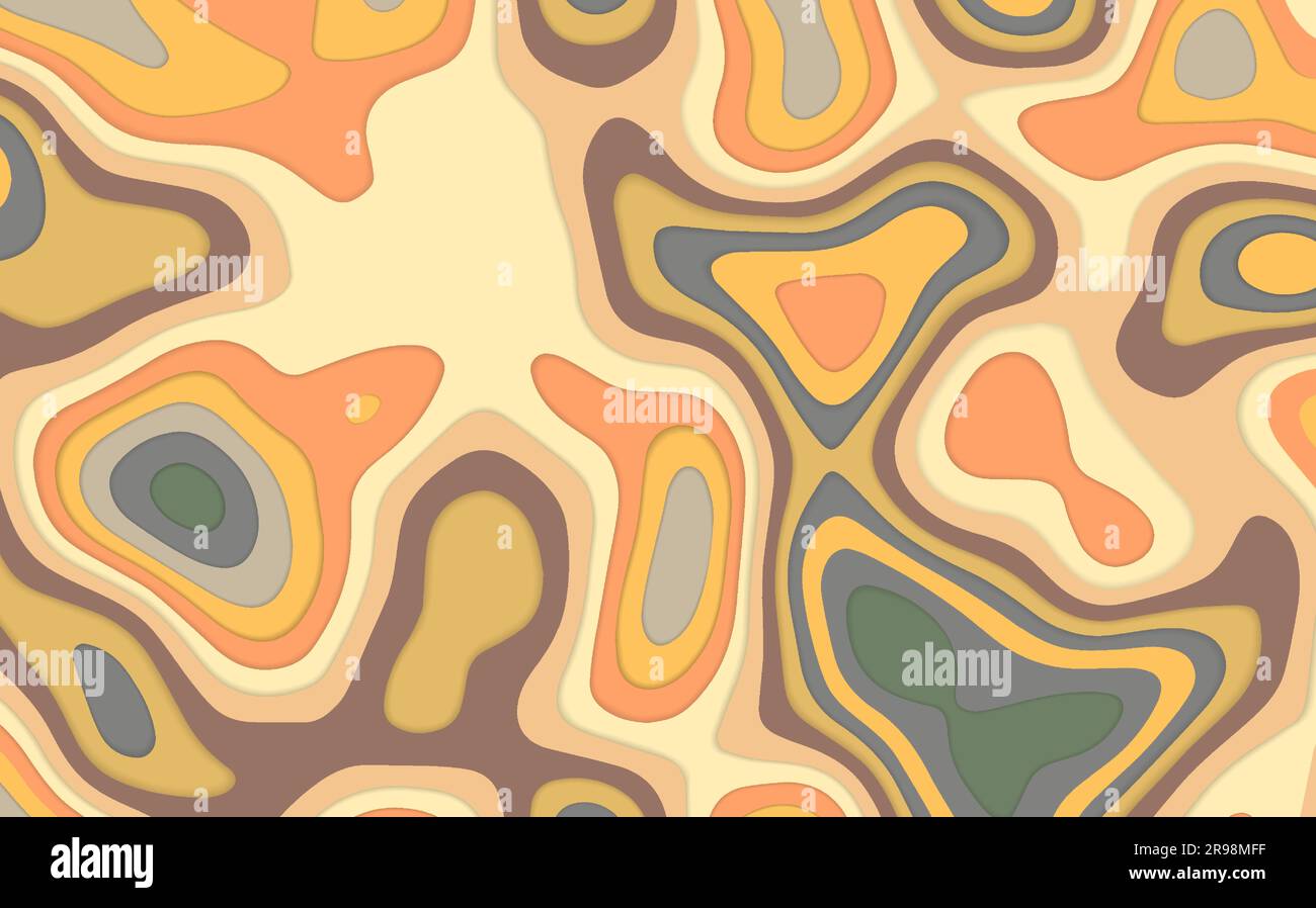 Abstract paper cut colourful stripe line wavy pattern background ...