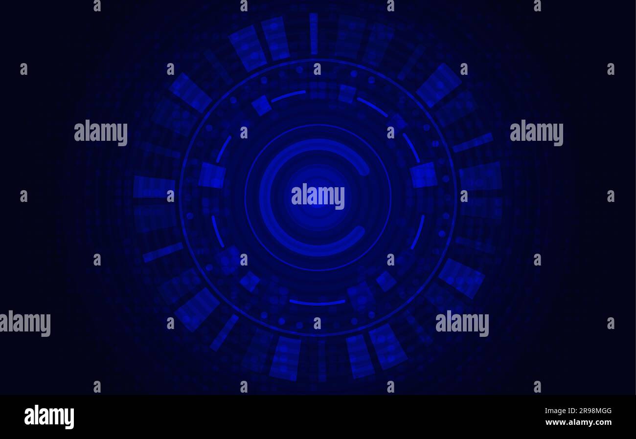 Abstract blue template of futuristic design artwork decorative. Simple ...