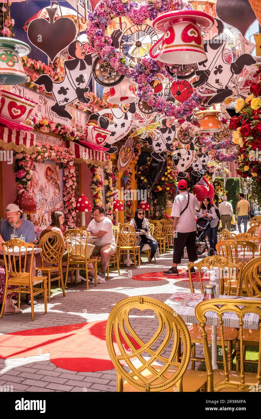 Colourful 'Little Kook' cafe, a Disney themed restaurant on Pittaki ...