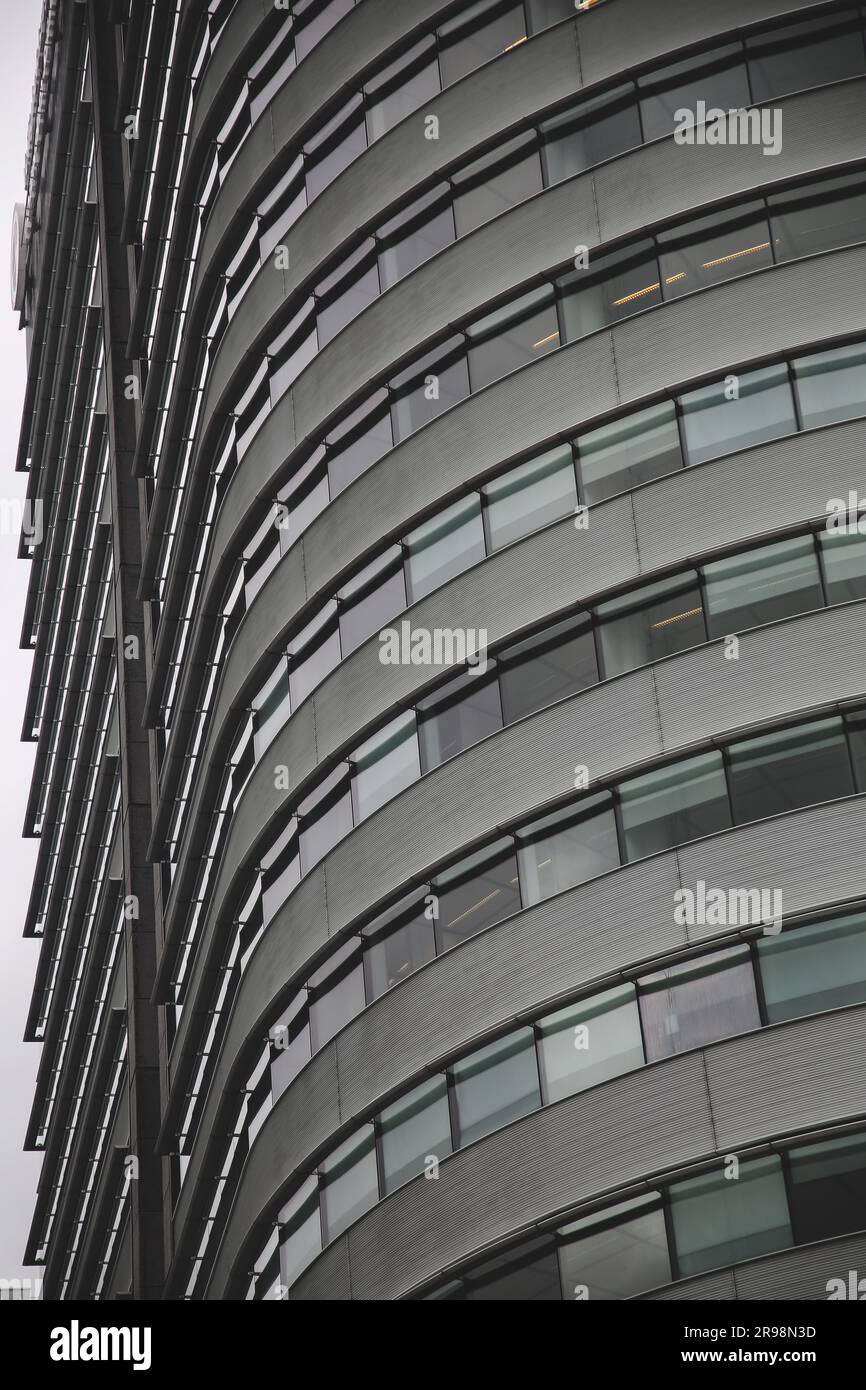 Modern building facade texture with contemporary architectural details ...