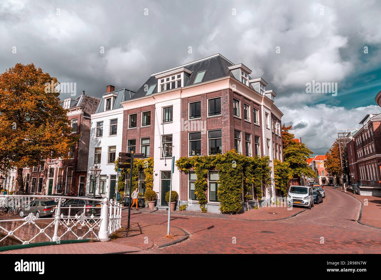 Leiden, Netherlands - October 7, 2021: Street view and generic ...