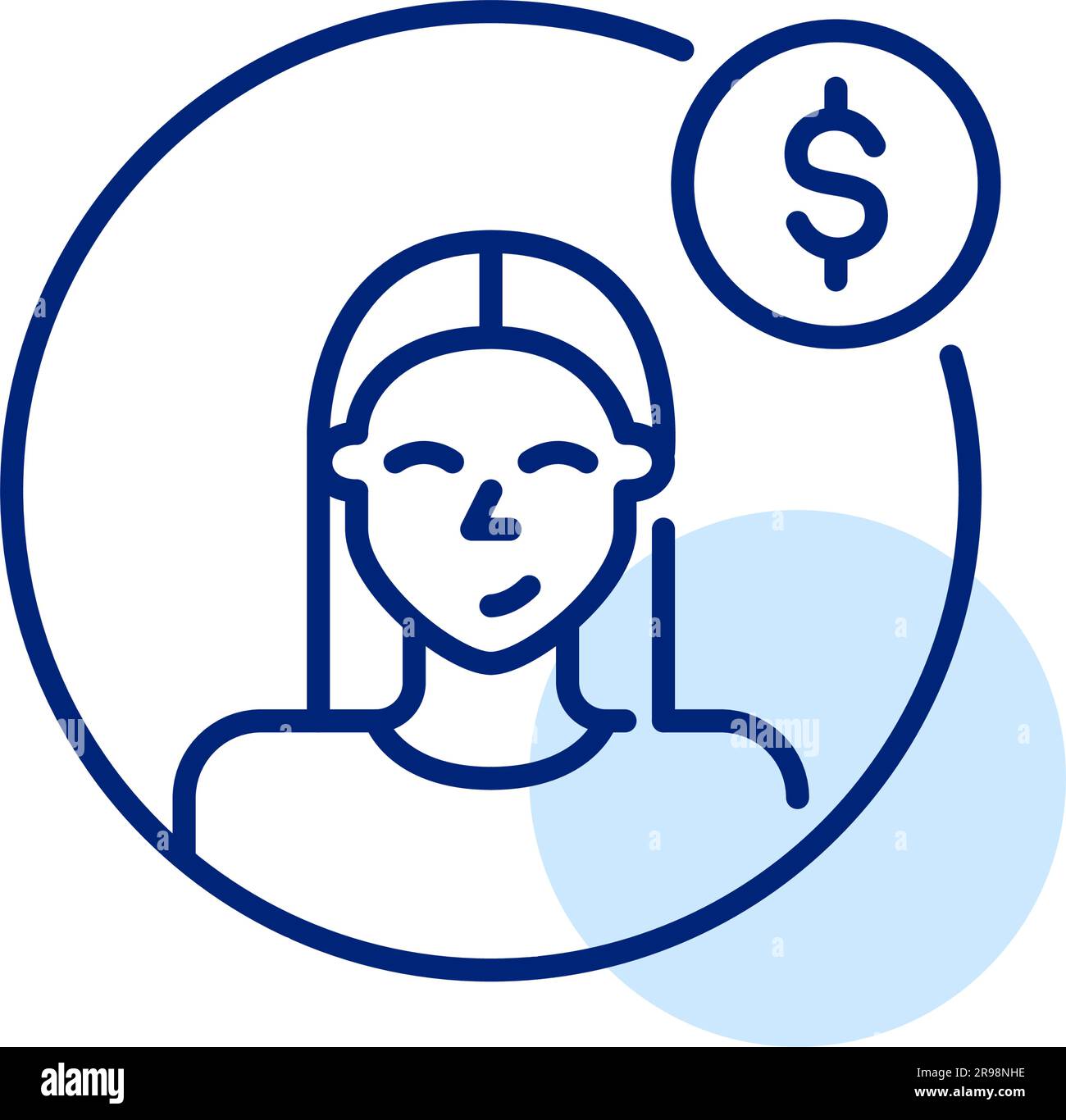 Premium member profile pic. Girl with paid subscription. Female user ...