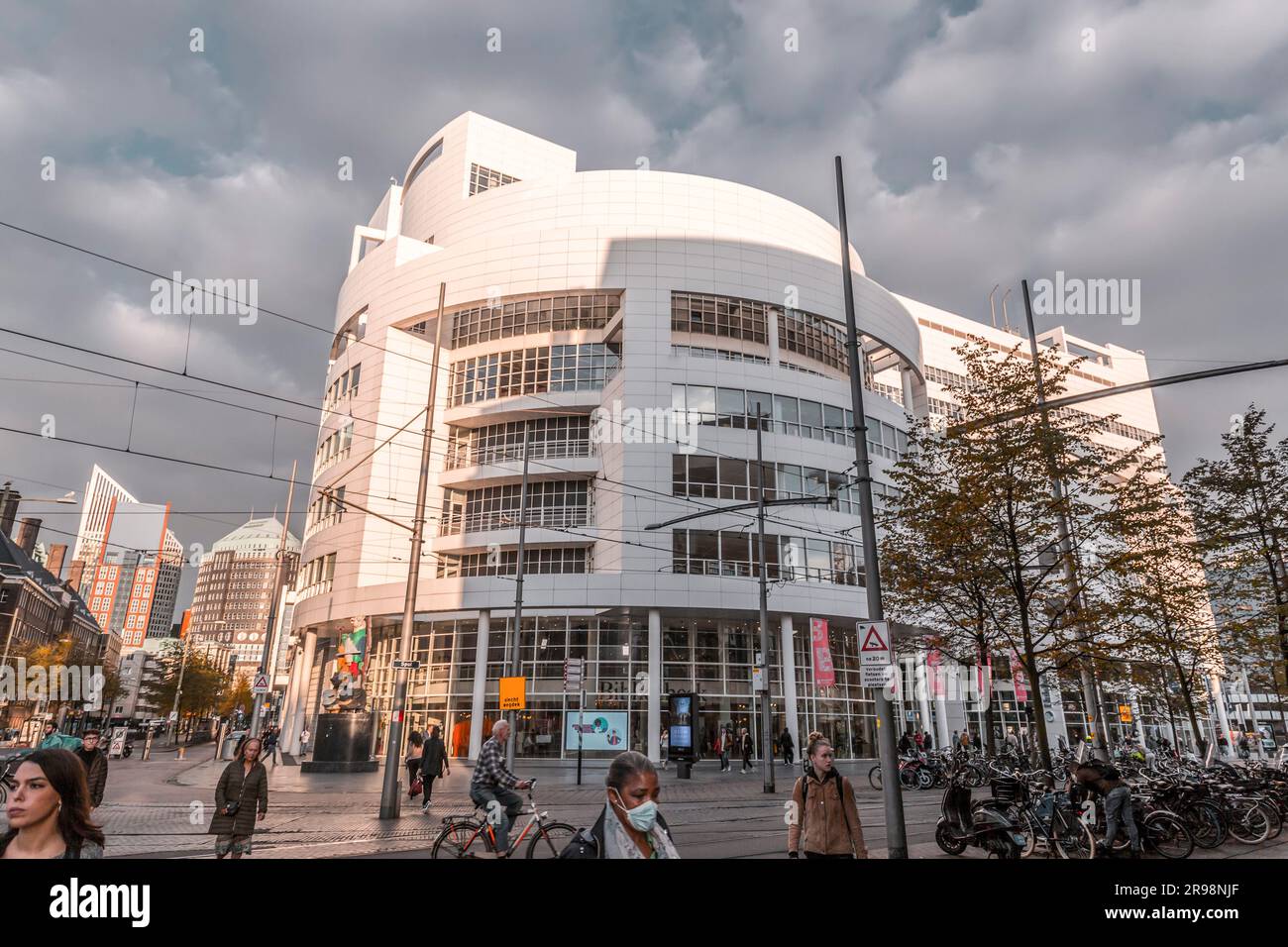 The Hague, Netherlands - October 7, 2021: The modern structure of the ...