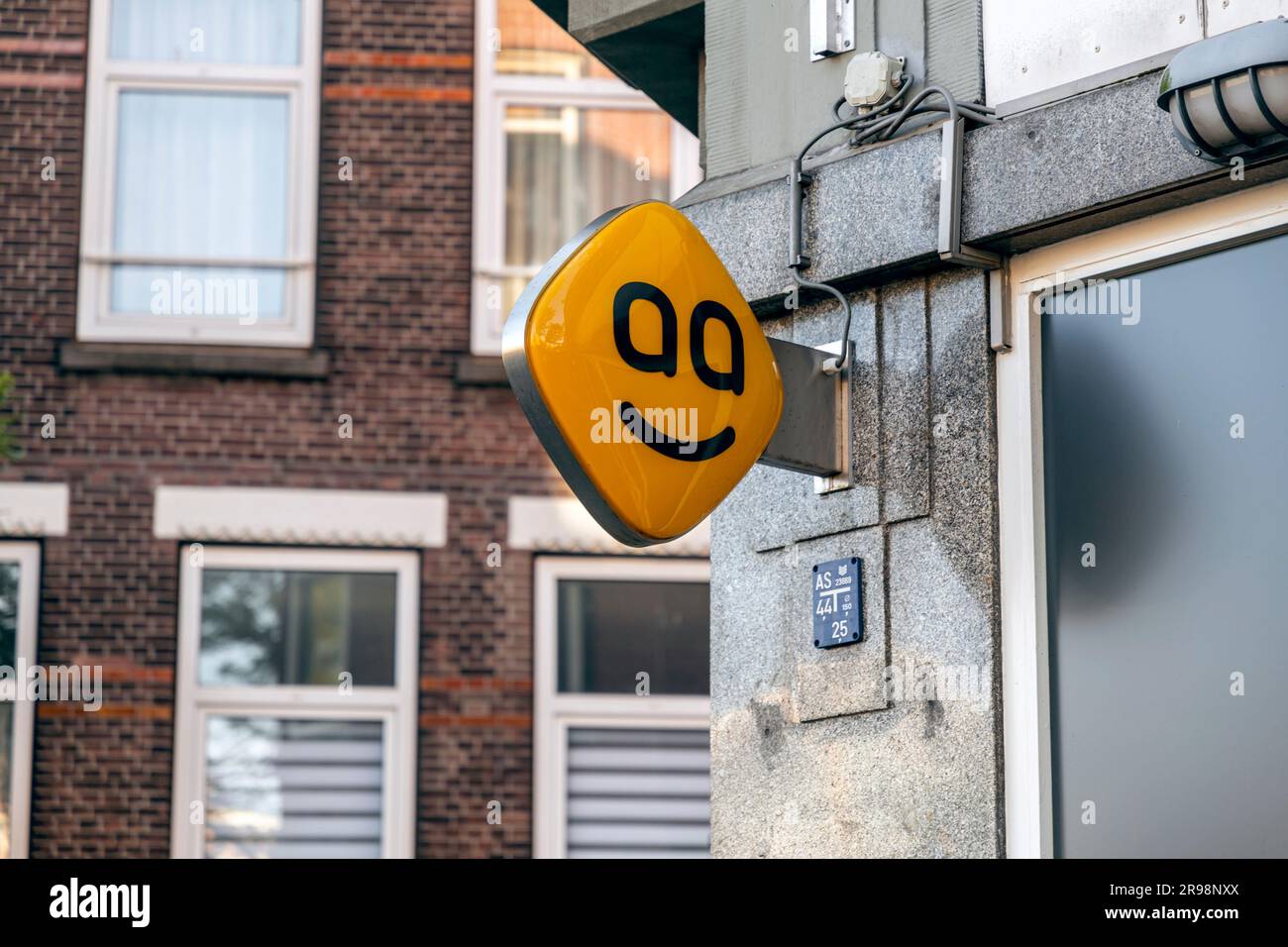 Rotterdam, Netherlands - October 8, 2021: Geldmaat, new ATM or ...