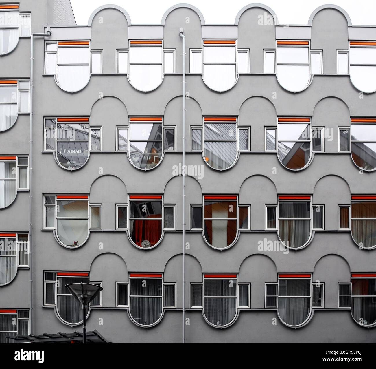 Modern building facade texture with contemporary architectural details ...