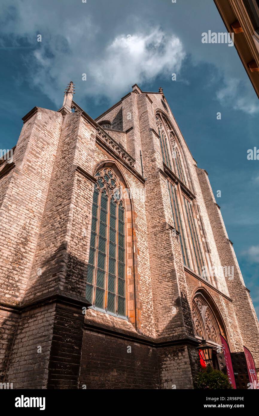 Leiden, Netherlands - October 7, 2021: Exterior view of Pieterskerk or ...