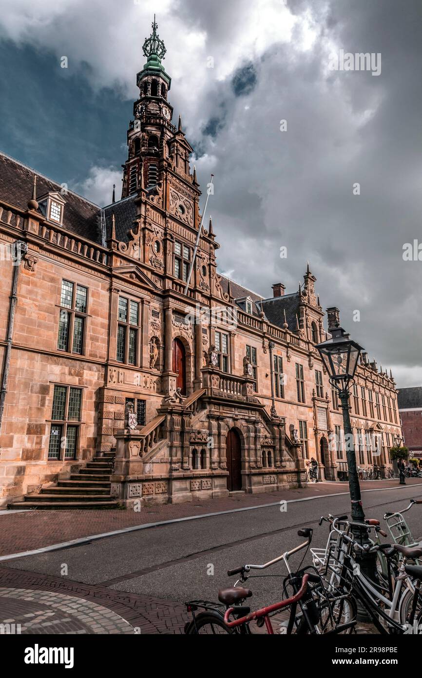 Leiden, Netherlands - October 7, 2021: Front view of Leiden City Hall ...