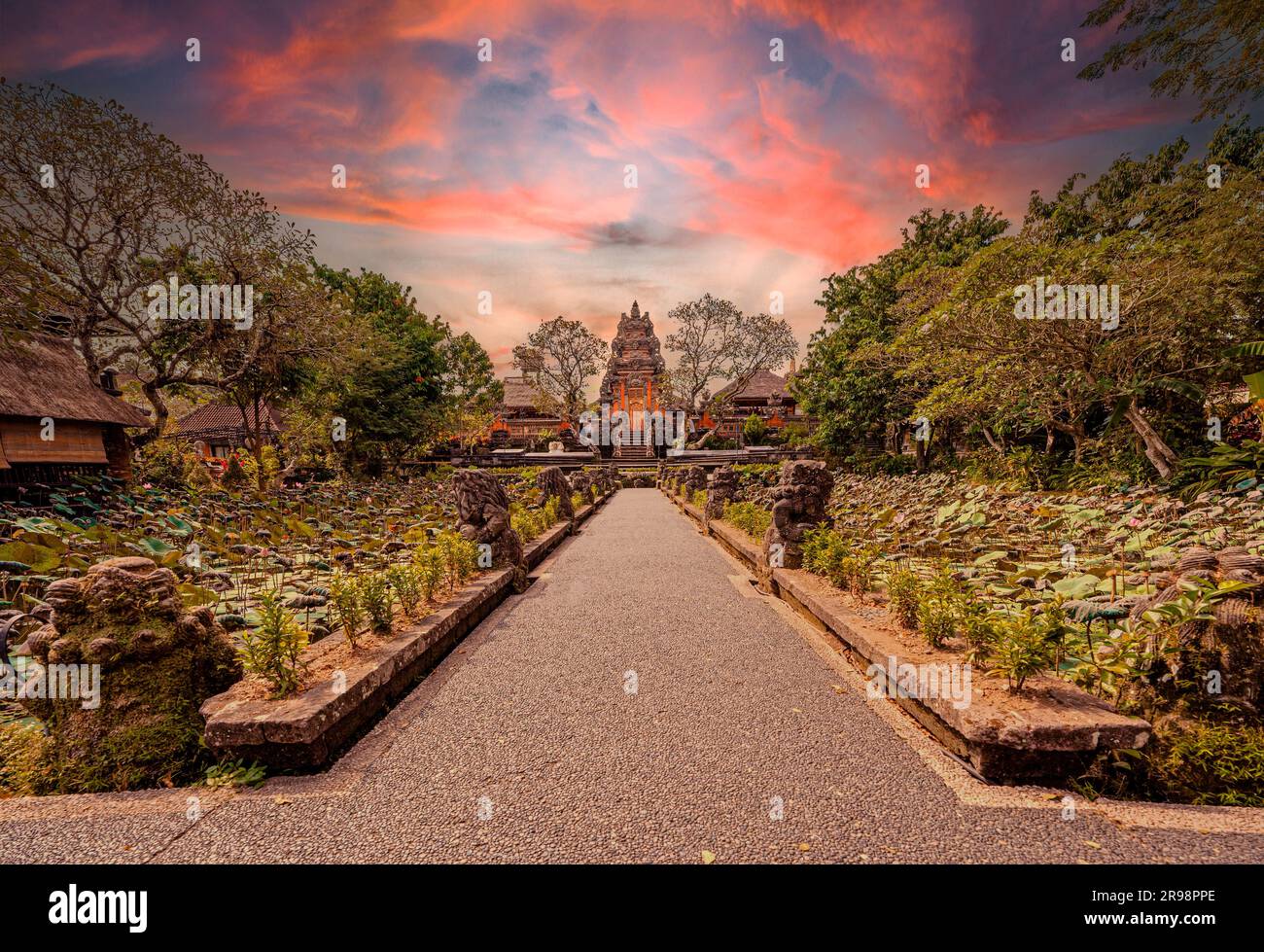 A winding pathway surrounded by lush greenery in a public park: Puri ...