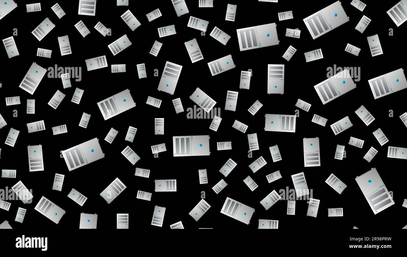 Endless seamless pattern of beautiful digital virtual virtual modern ...