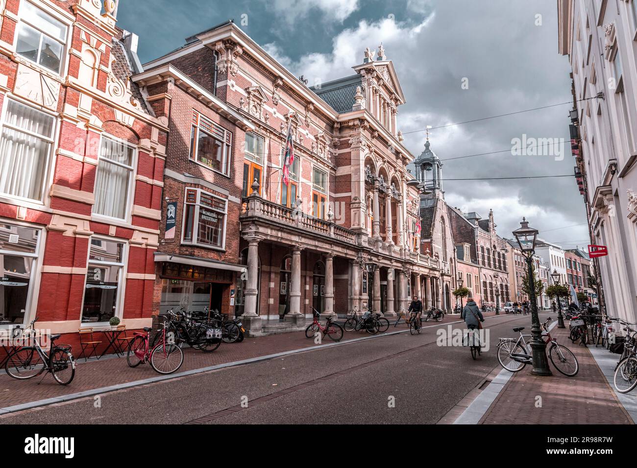 Leiden, Netherlands - October 7, 2021: Street view and generic ...