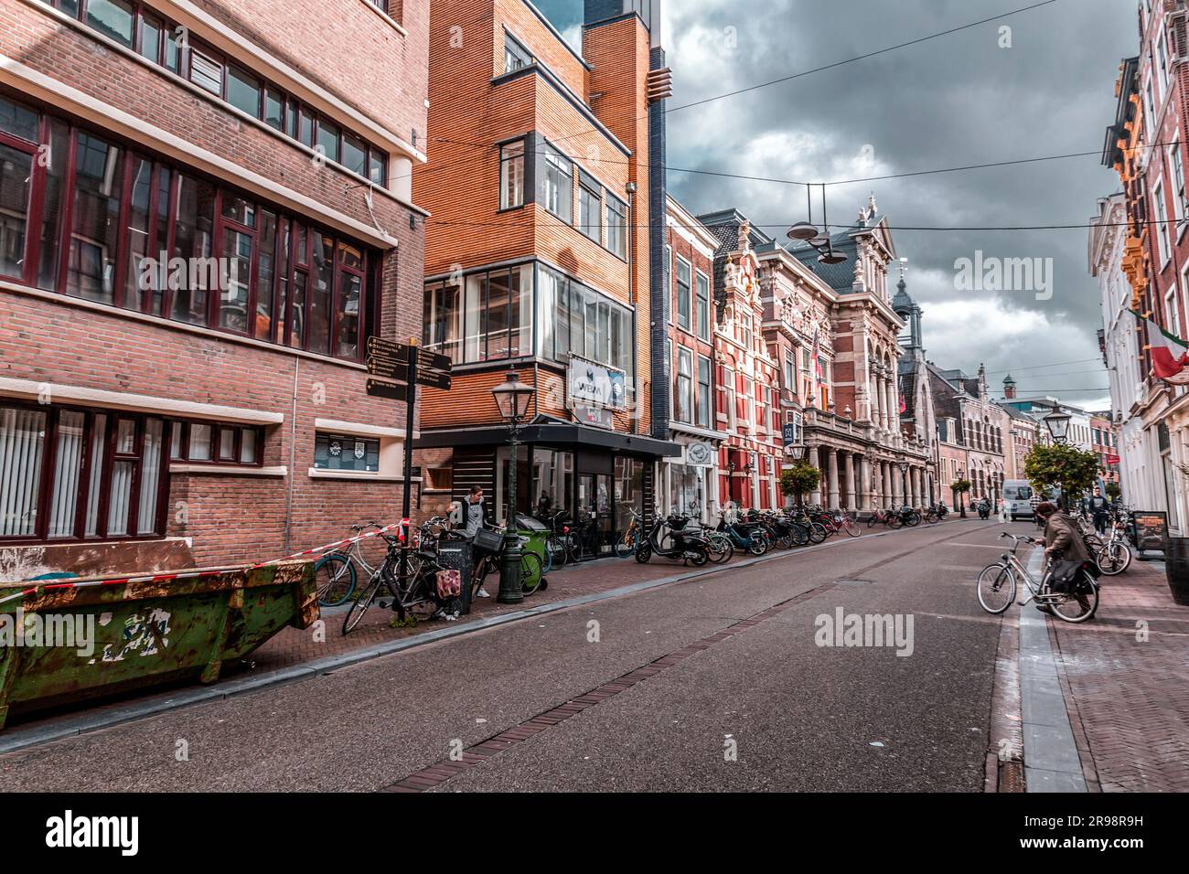 Leiden, Netherlands - October 7, 2021: Street view and generic ...